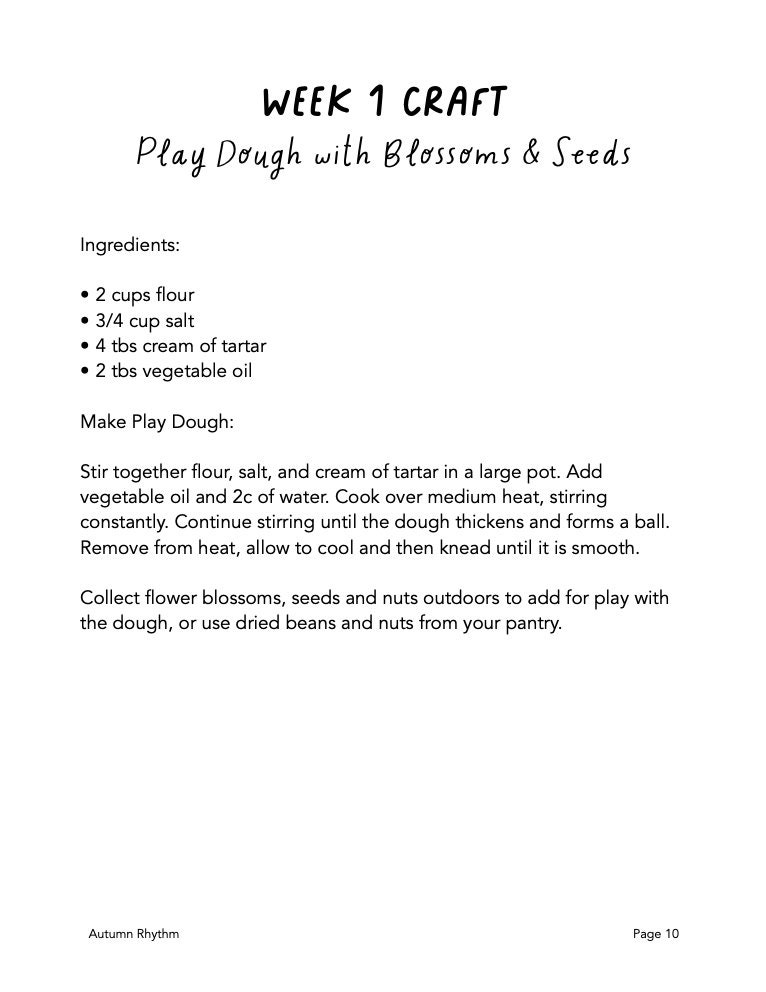 Autumn // the Cozy Curriculum Fall Rhythm Waldorf - Etsy