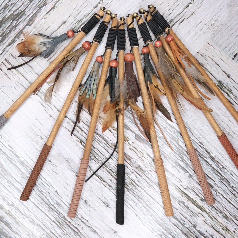 Cat Wand Toy Feathers - Etsy