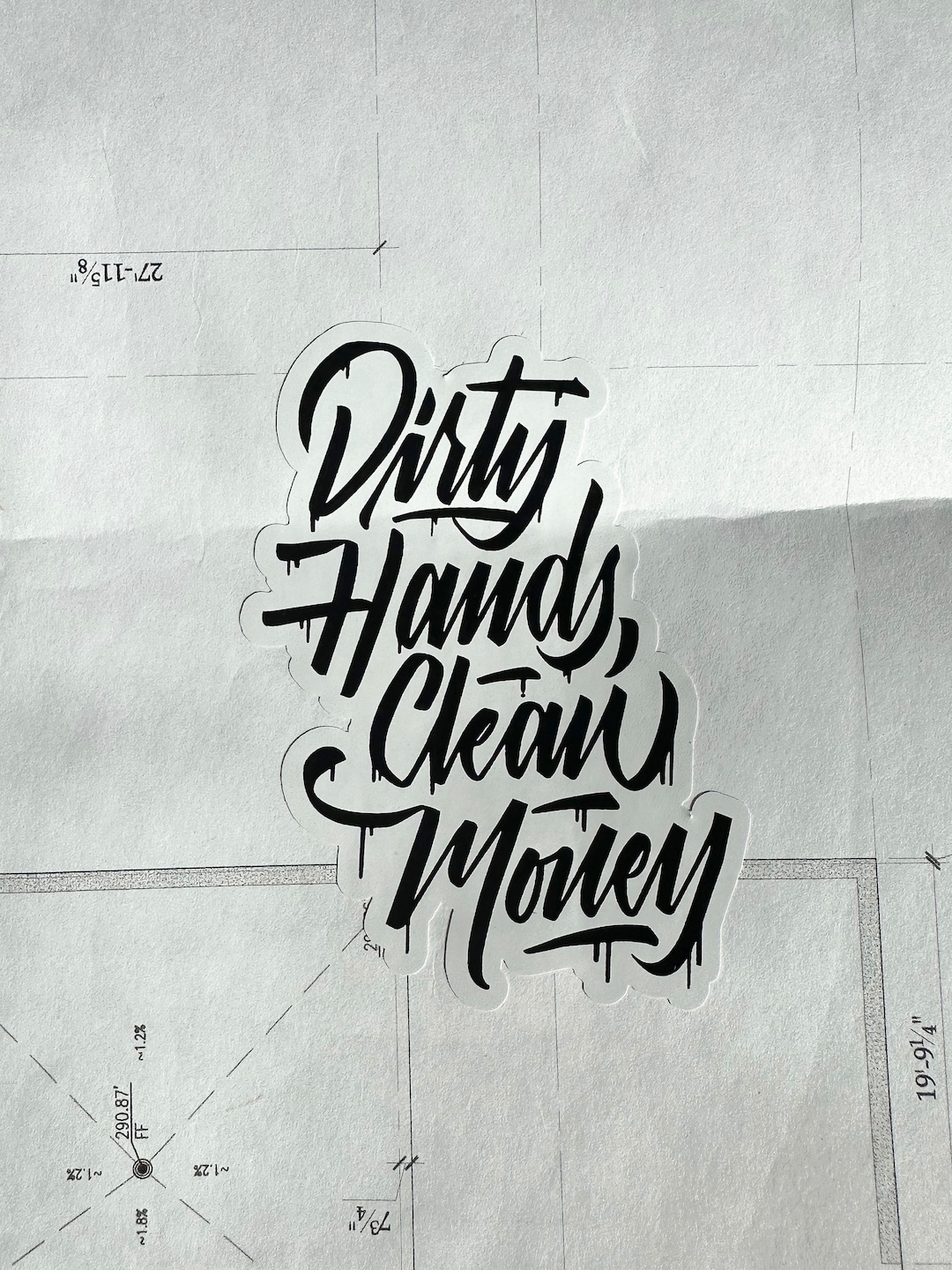 Dirty Hands Clean Money Sticker - Etsy