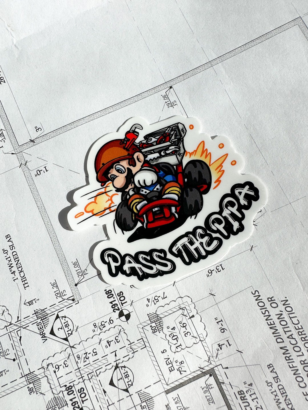 Mario Bros Plumber Construction - Etsy