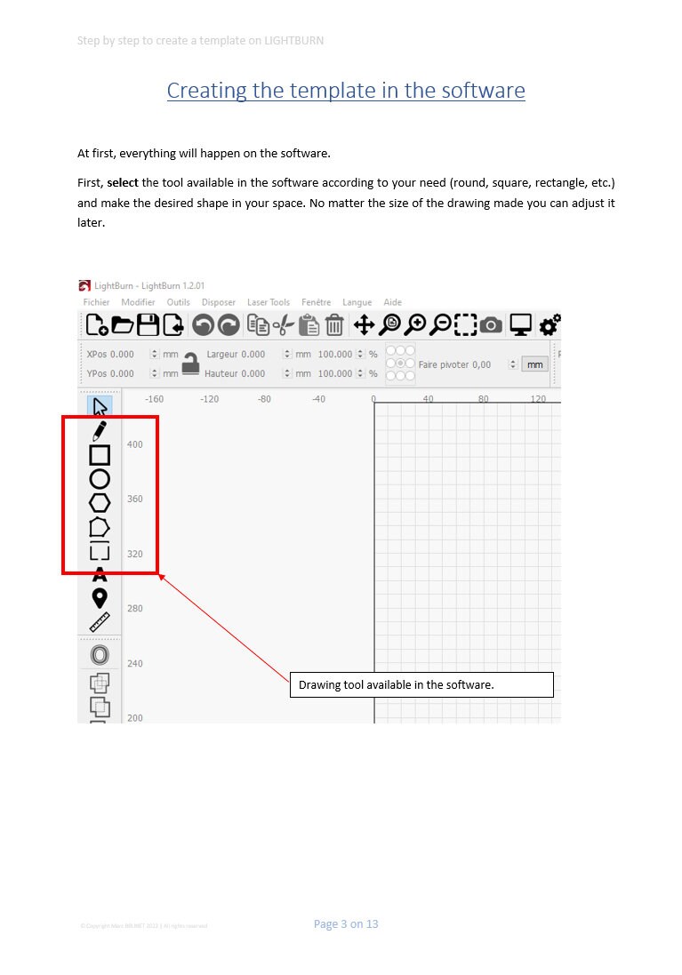 Guide to Creating Templates on Lightburn - Etsy