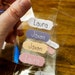 Custom Name Vinyl Stickers Sheet | 10 per Sheet | Pack of 10 | Tag ...