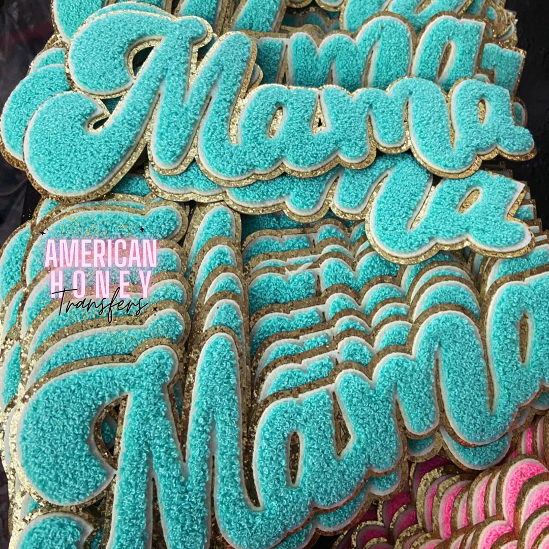 Ready to Ship Mint Mama Chenille Patch, Mom Chenille Patches, Retro Mom Patch, Motherhood ...