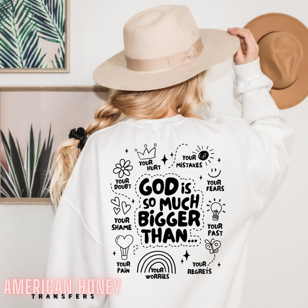 Ready to Press God is so Much Bigger Screen Print Transfer, Plastisol ...