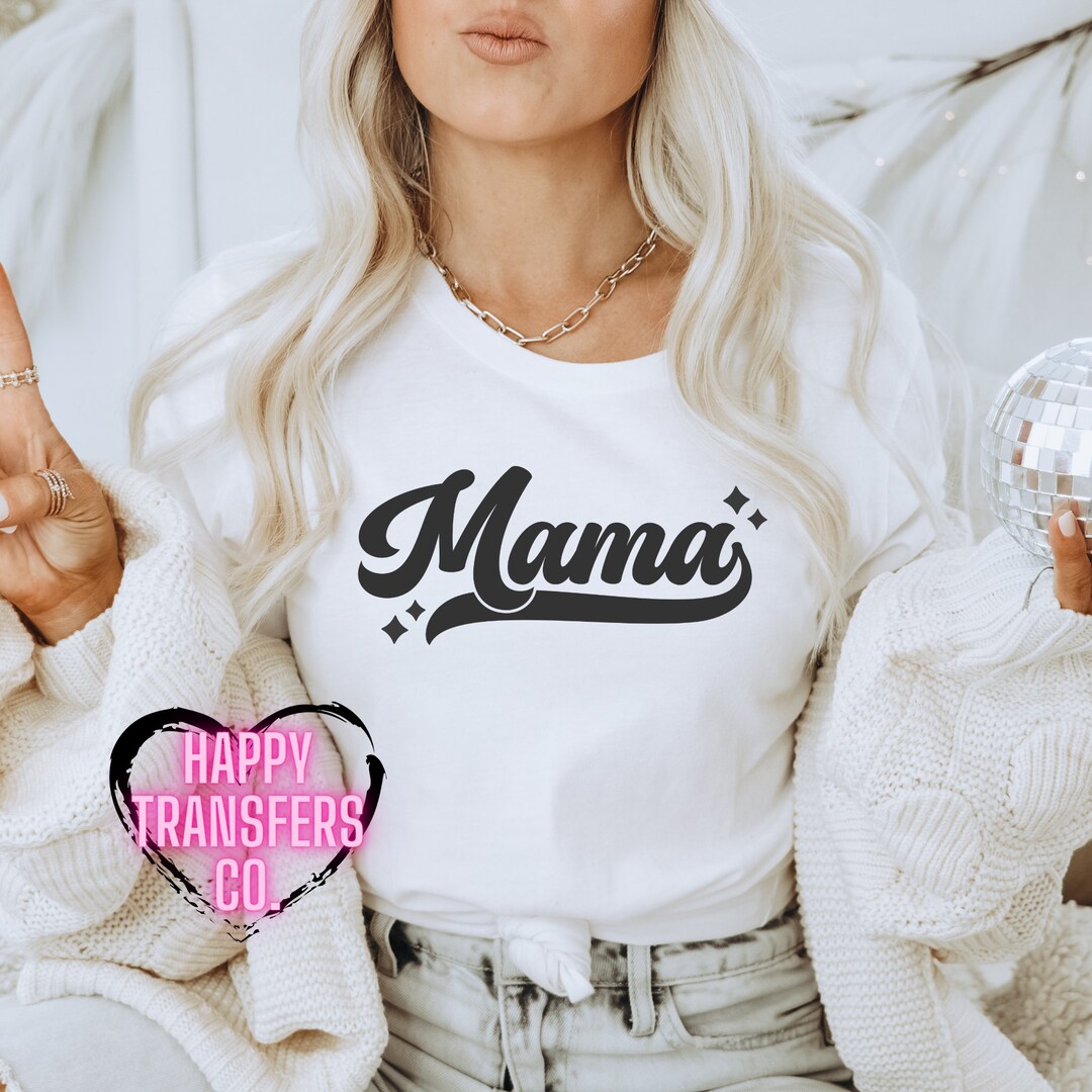 Ready to Press Retro Mama Screen Print Transfer, Plastisol Ink Screen ...