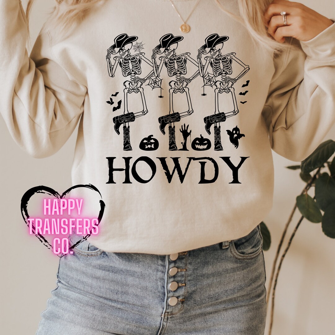 Ready to Press Halloween Skeletons Screen Print Transfer - Etsy