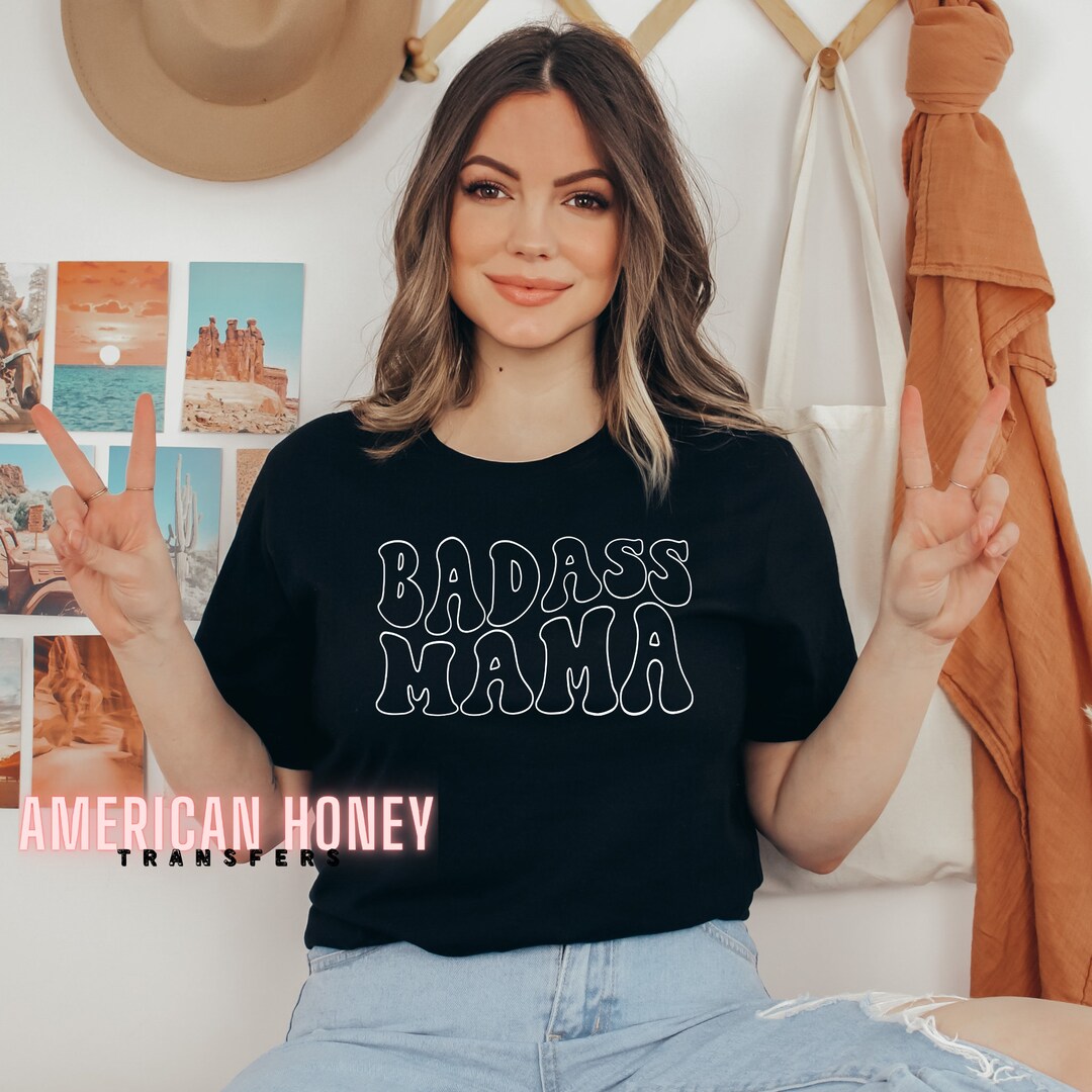 Ready to Press Badass Mama Screen Print Transfer, Plastisol Ink Screen ...
