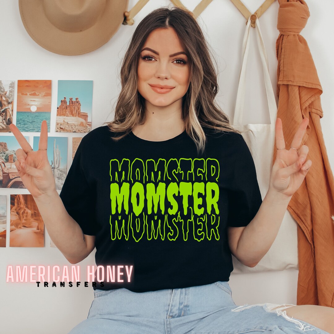 Ready to Press Momster GREEN Screen Print Transfer, Plastisol Ink ...