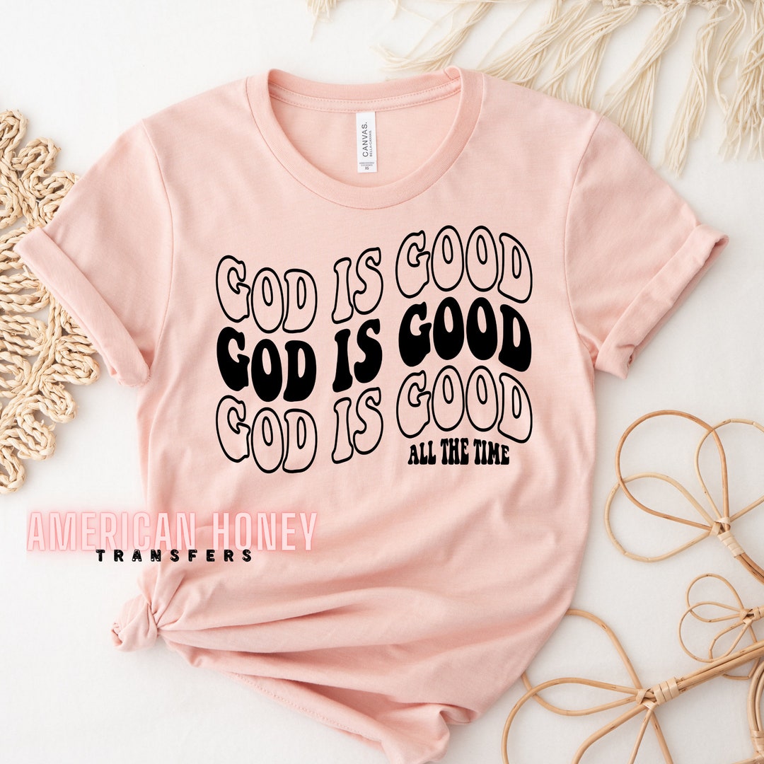 Ready to Press God is Good BLACK Screen Print Transfer, Plastisol Ink ...