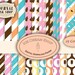 Ice Cream Shop Digital Paper- Ice Cream, Popsicles, Digital Downloads ...