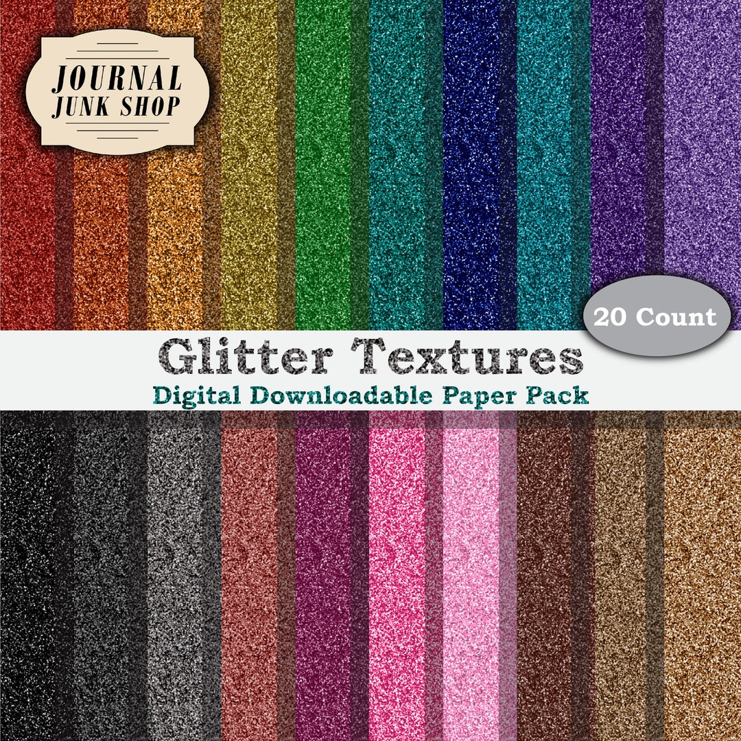Glitter Texture Paper- Sparkles, Shiny, Textures, Gold, Silver, Rose ...