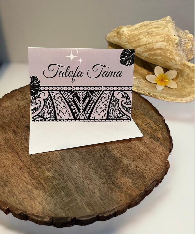 Samoa TALOFA TAMA Greetings Card - Etsy