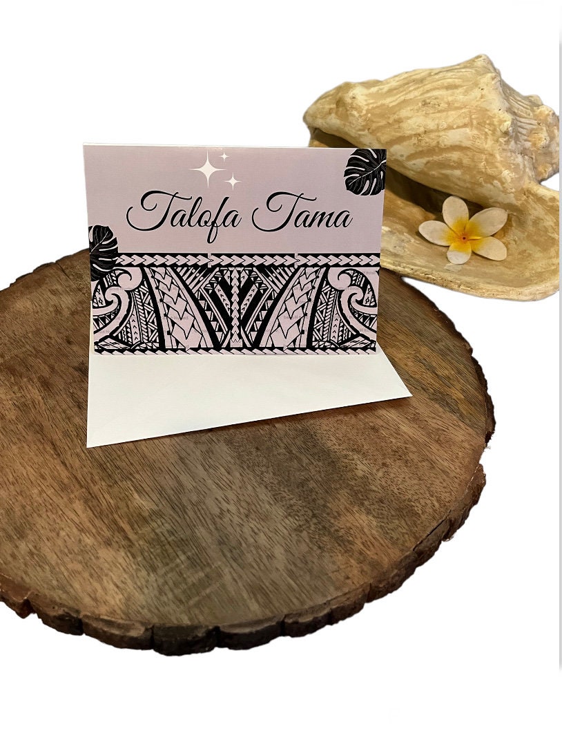 Samoa TALOFA TAMA Greetings Card - Etsy