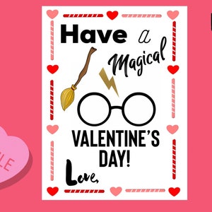 Magical Wizard Valentine / Wizard Valentine / Class Valentine / Instant ...