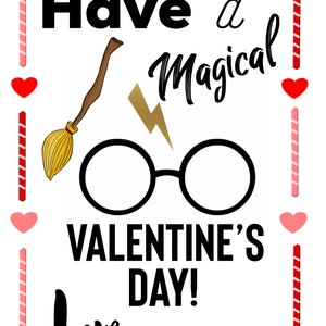 Magical Wizard Valentine / Wizard Valentine / Class Valentine / Instant ...