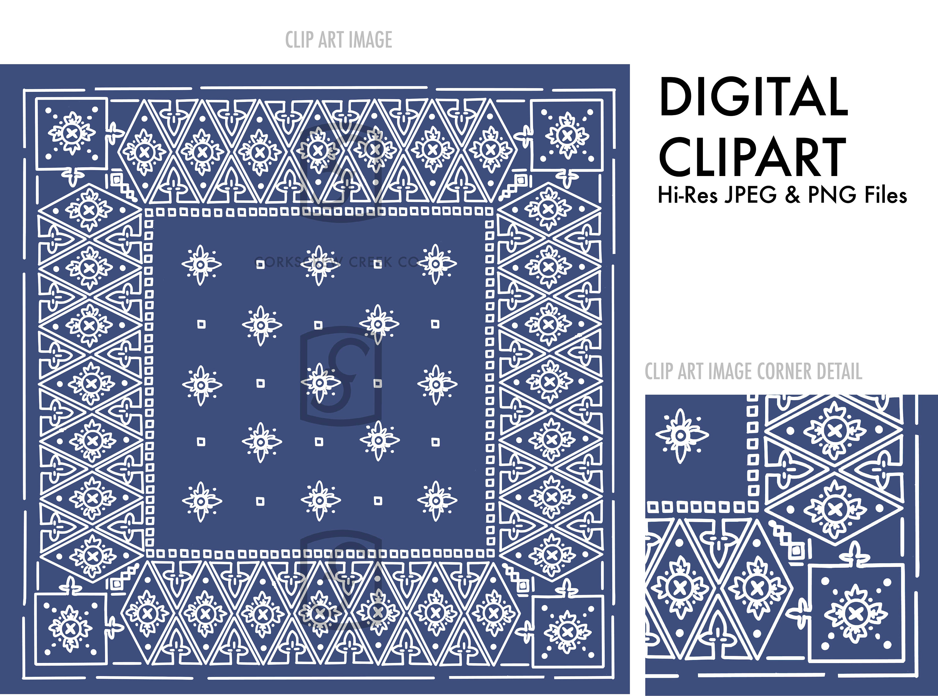 Western Paisley Clip Art