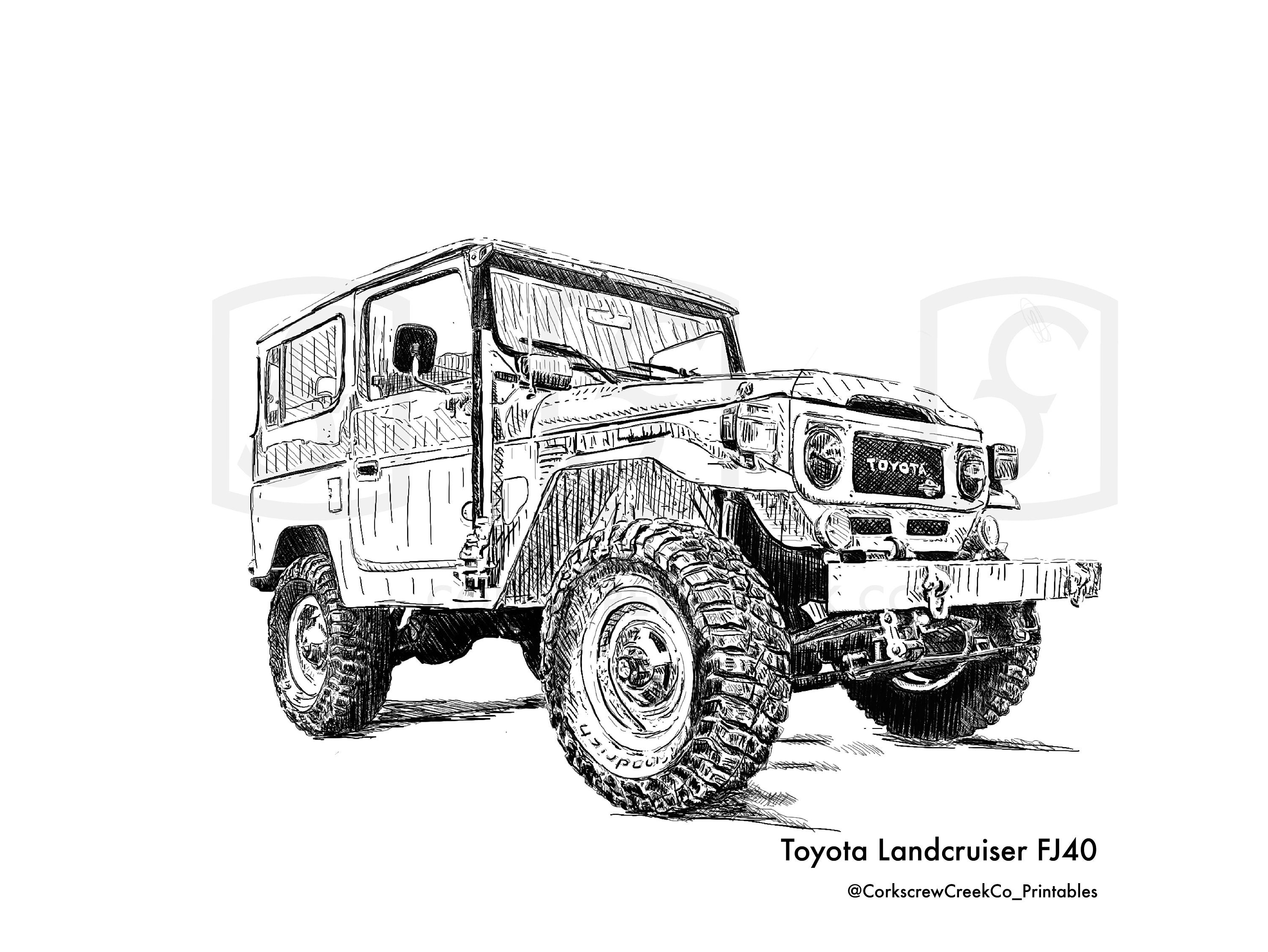 Land Cruiser Coloring Pages