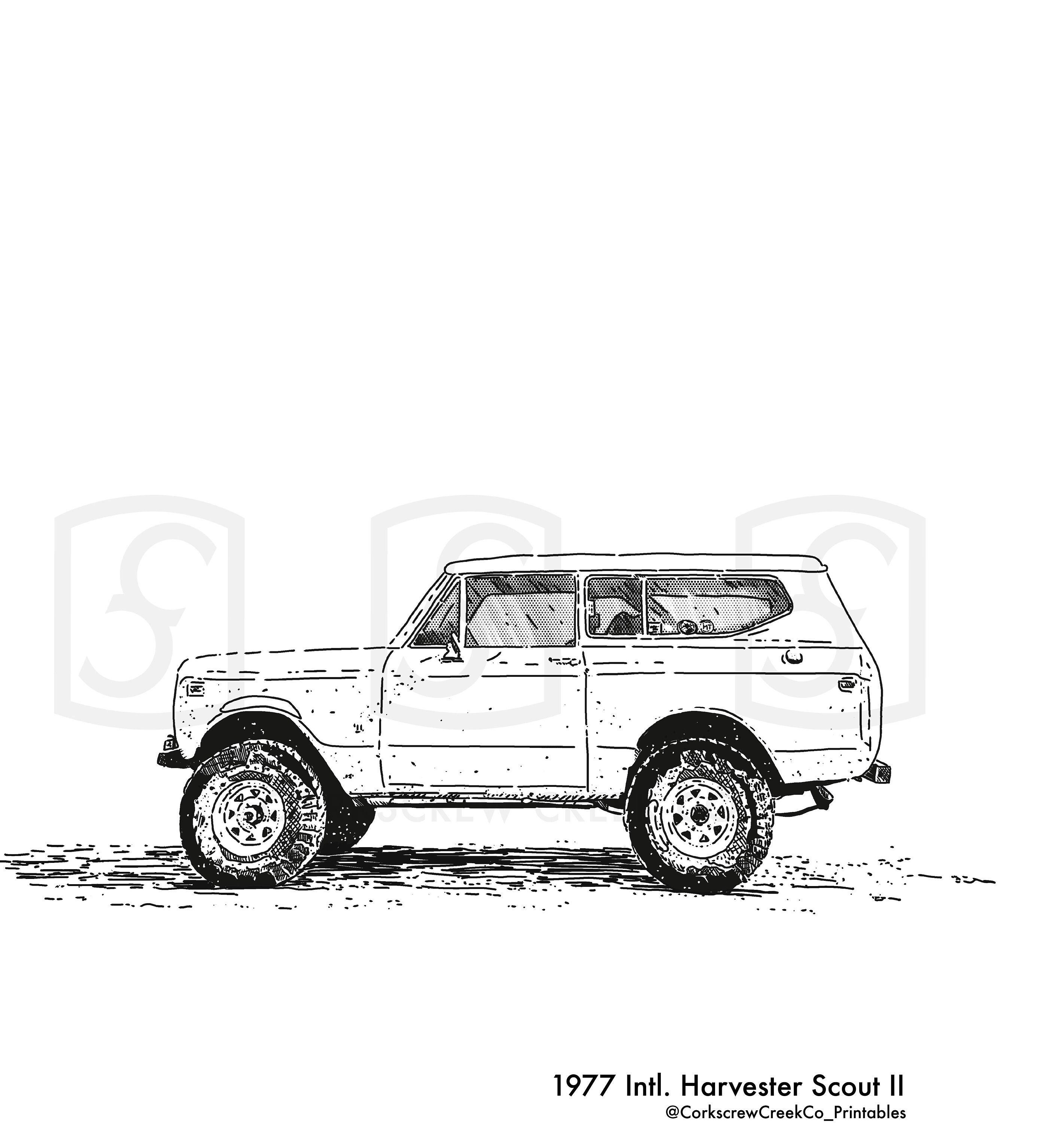 International Harvester Scout II, Gifts for Him, Fathers Day Gift ...