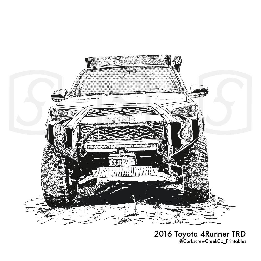 2016 Toyota 4runner TRD, 5th Gen, 4R, Gifts for Him, Fathers Day Gift ...