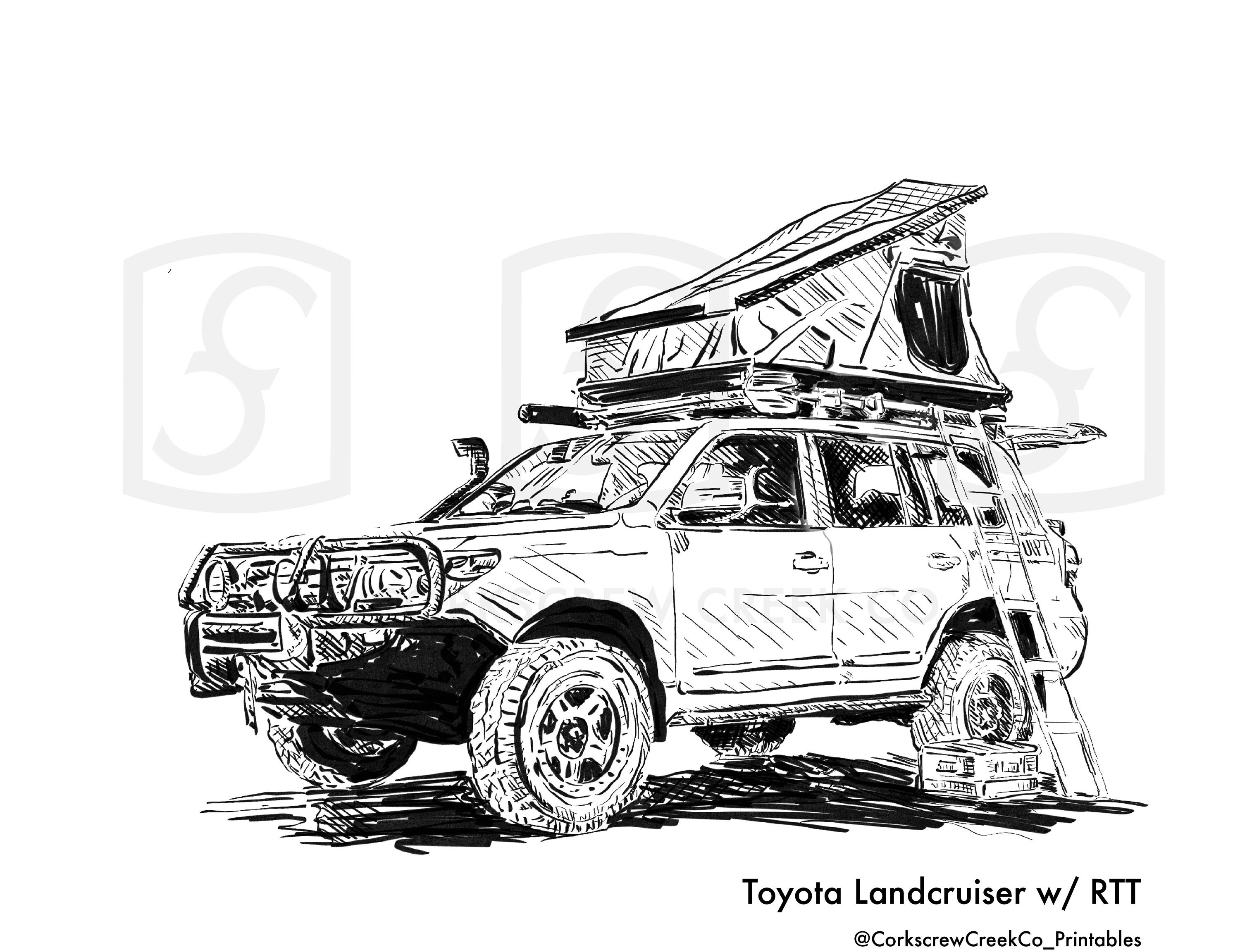 Land Cruiser Coloring Pages
