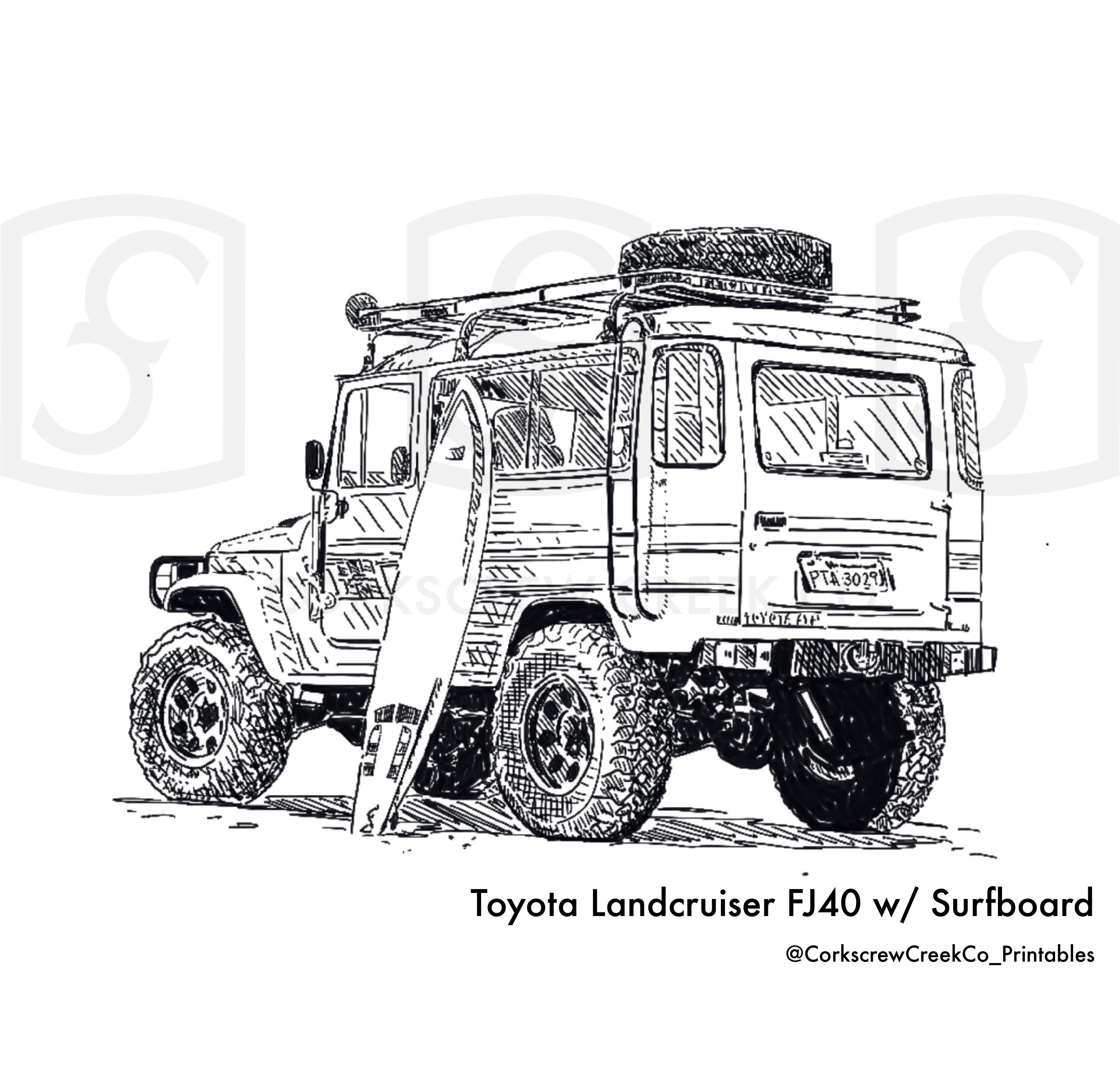 Land Cruiser Coloring Pages