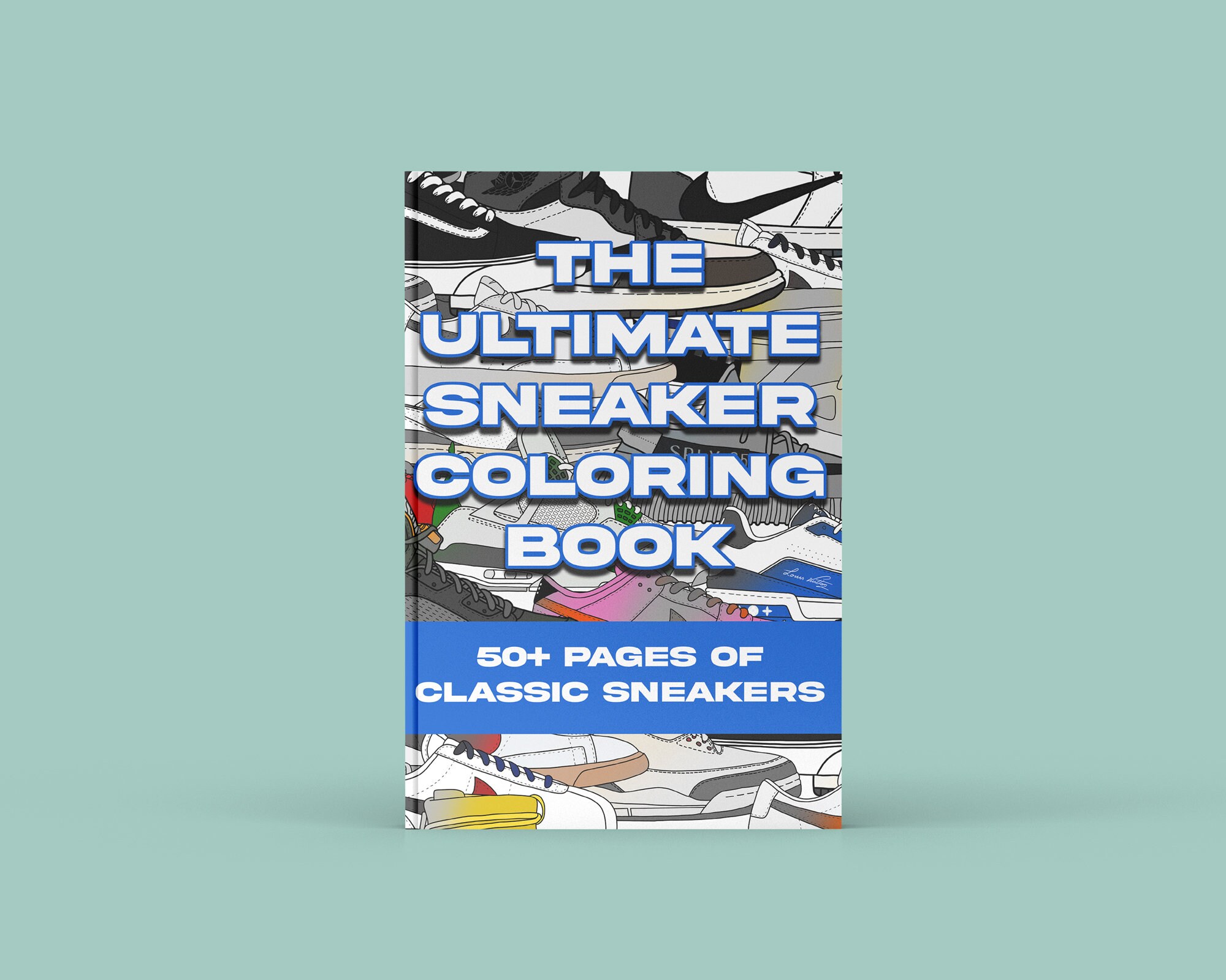 Printable Sneaker Coloring Book: Creative Designs for Sneaker ...