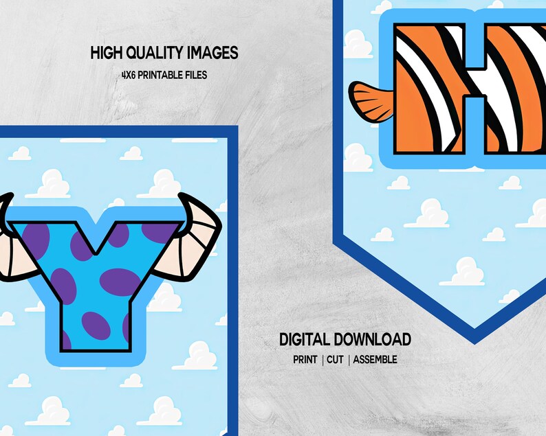 Pixar Happy Birthday Banner, Digital Download, Birthday Party ...