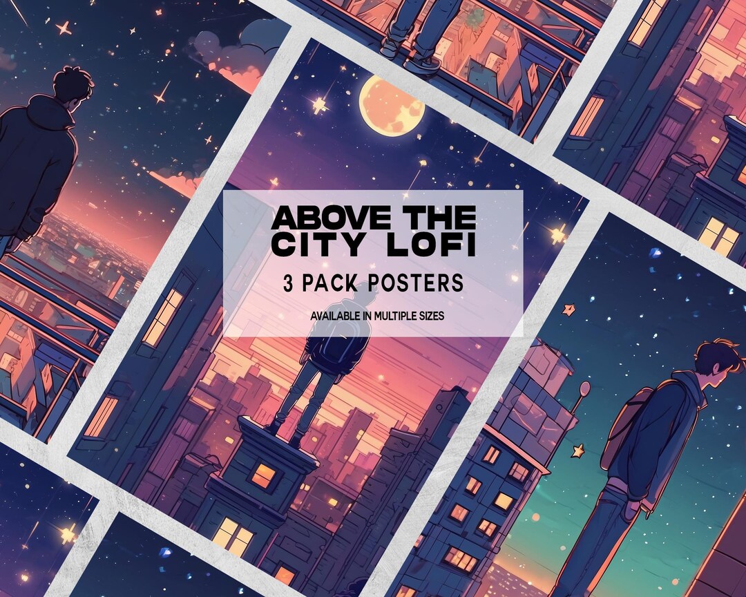 3-pack Cityscape Posters – Stunning Urban Wall Art | Skyline Views ...