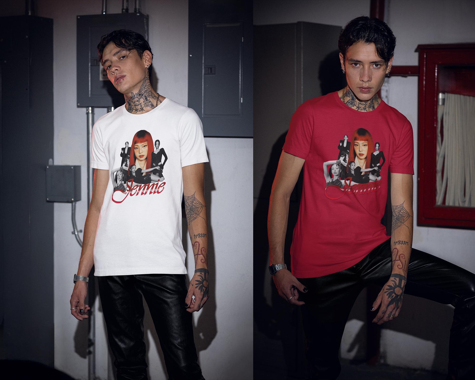 Jennie Ruby Blackpink Collage T-shirt Kpop Graphic Tee Aesthetic Jennie ...