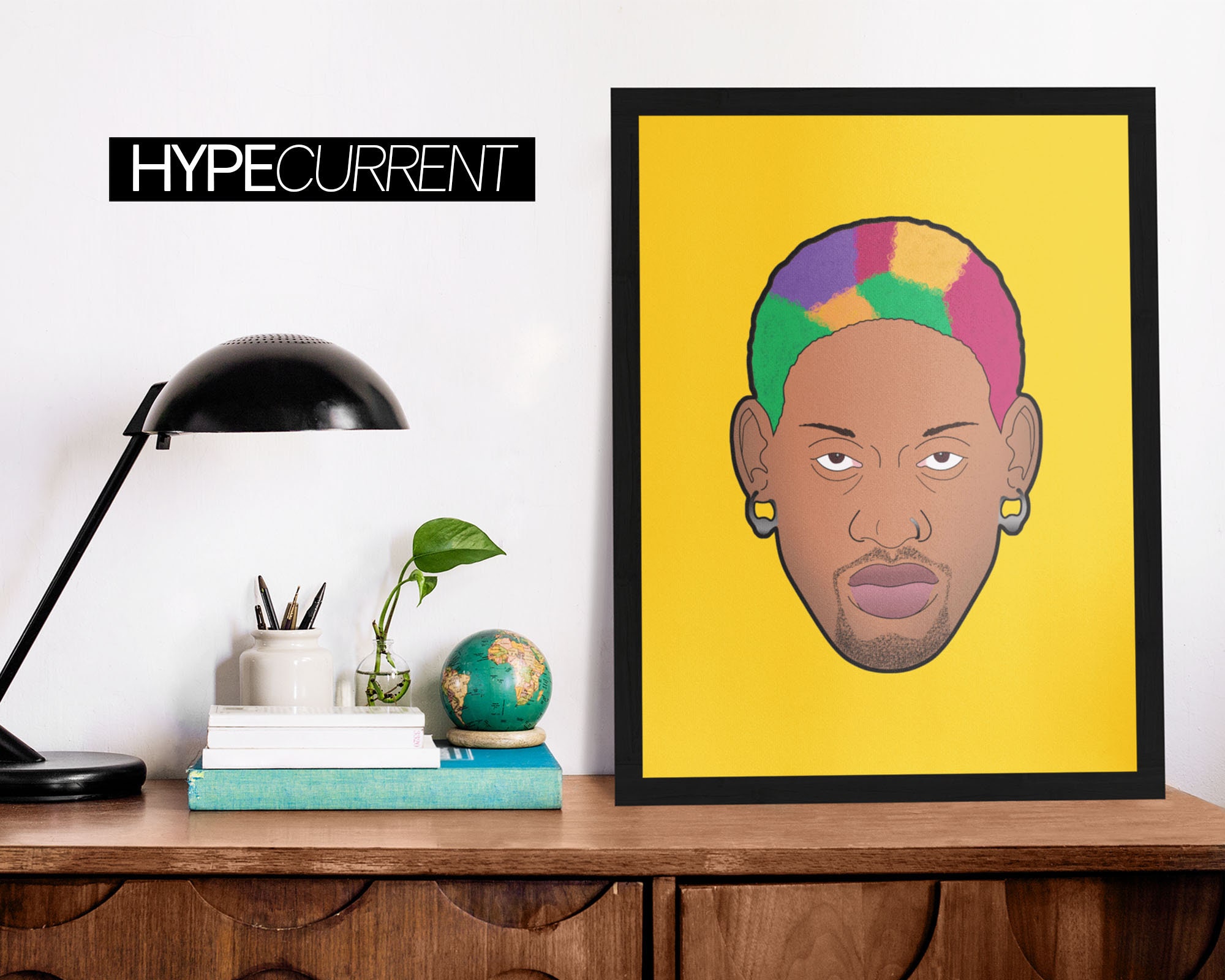 Faces of Rodman DIGITAL Poster Pack Dennis Rodman Design the Worm Art ...