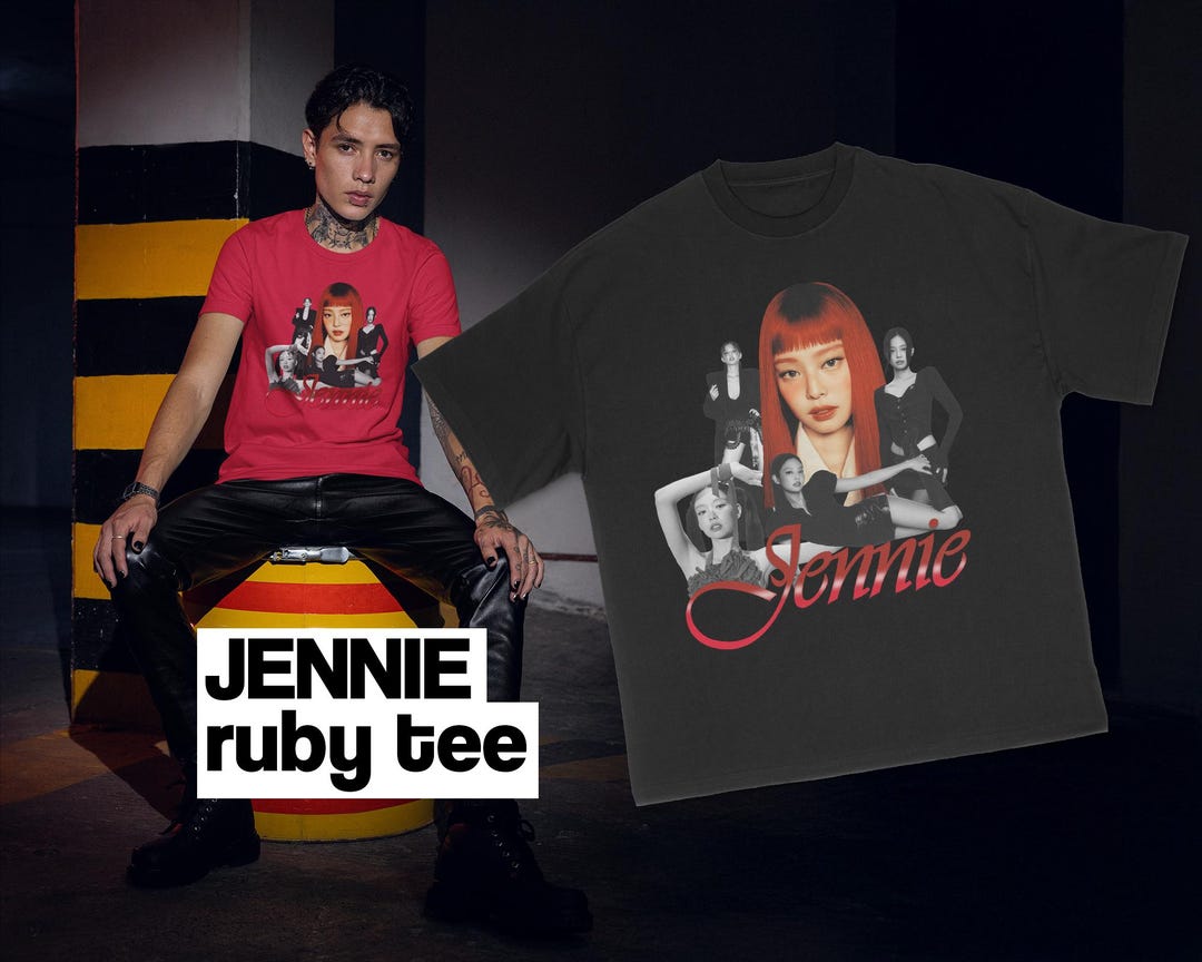 Jennie Ruby Blackpink Collage T-shirt Kpop Graphic Tee Aesthetic Jennie ...