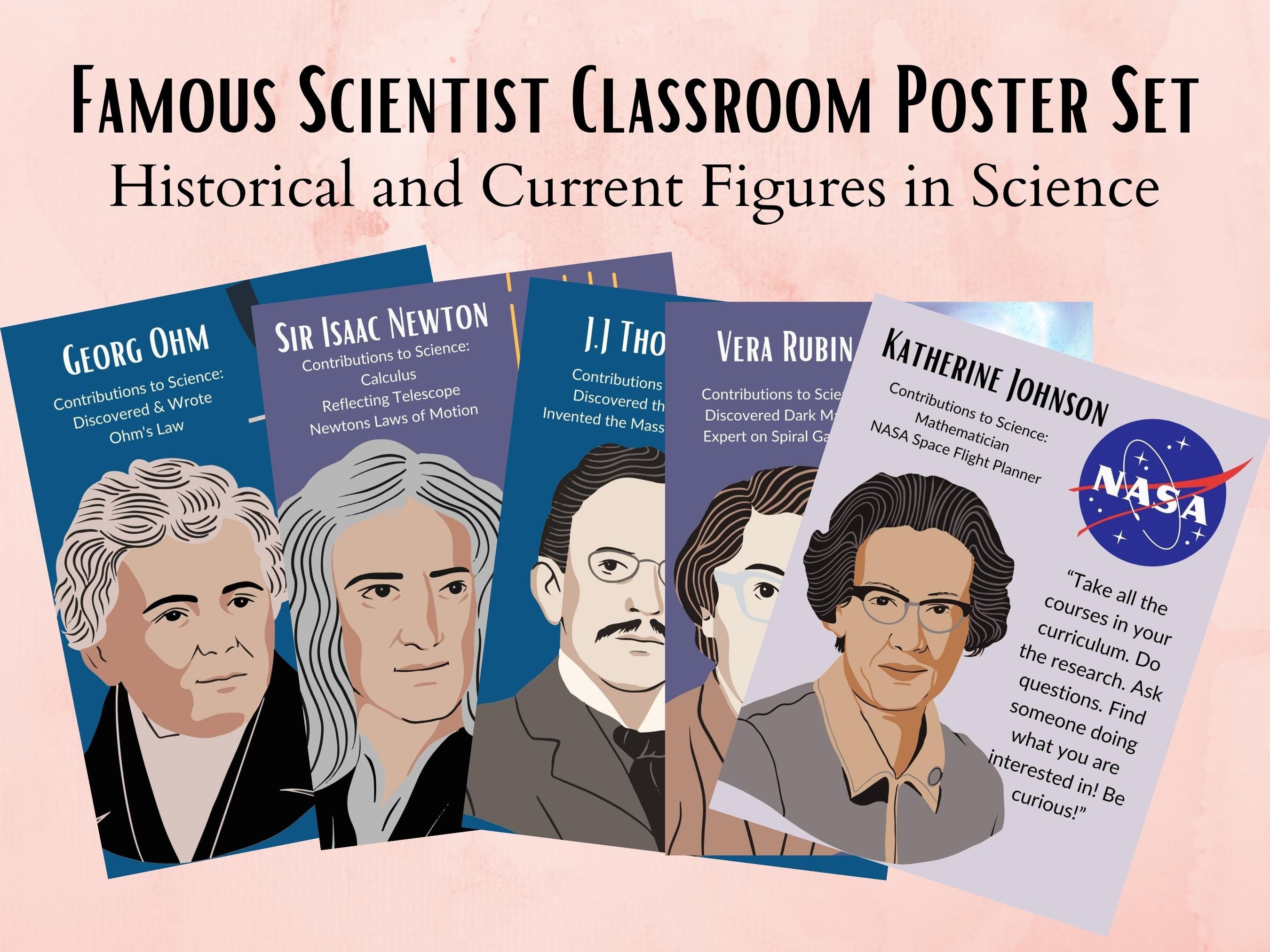 Famous Scientist Classroom Poster Set, Science Classroom Décor, Women ...