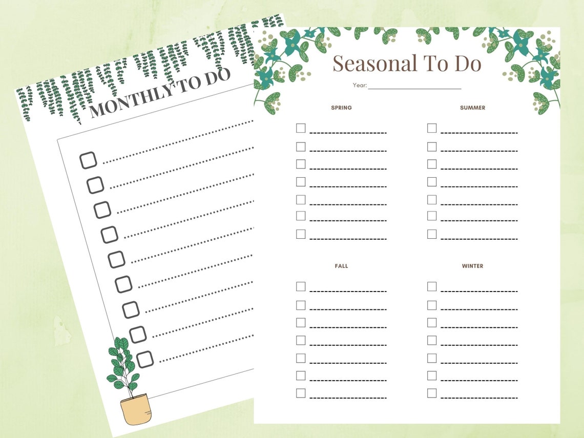 My Garden Journal Printable and Digital Ebook, Workbook, Garden Planner ...