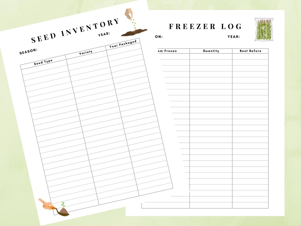 My Garden Journal Printable and Digital Ebook, Workbook, Garden Planner ...