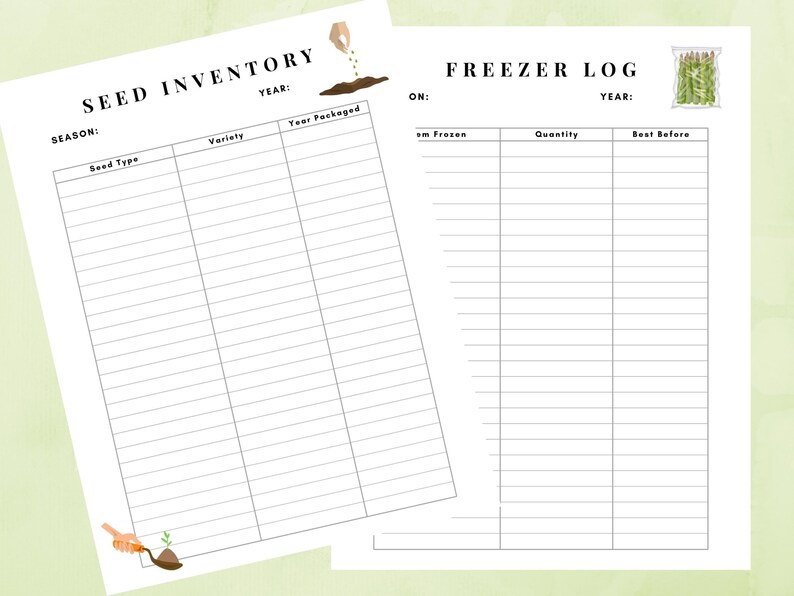My Garden Journal Printable and Digital Ebook, Workbook, Garden Planner ...