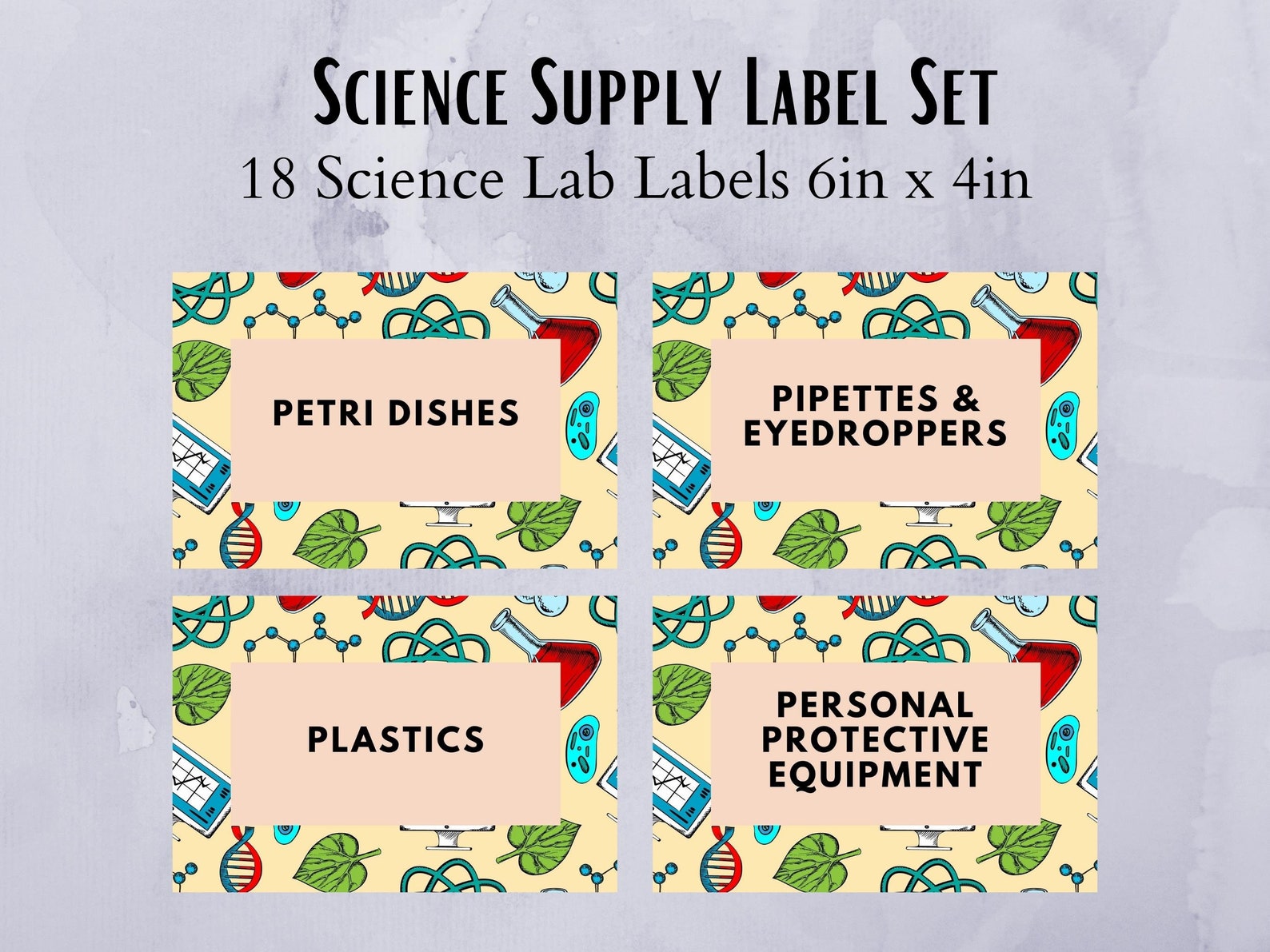 Science Lab Label Set Science Classroom Décor Science - Etsy