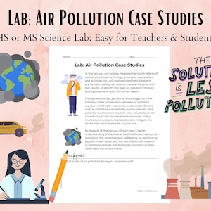 Air Pollution Case Study Lab Sheet, Earth Science, Biology Worksheet ...