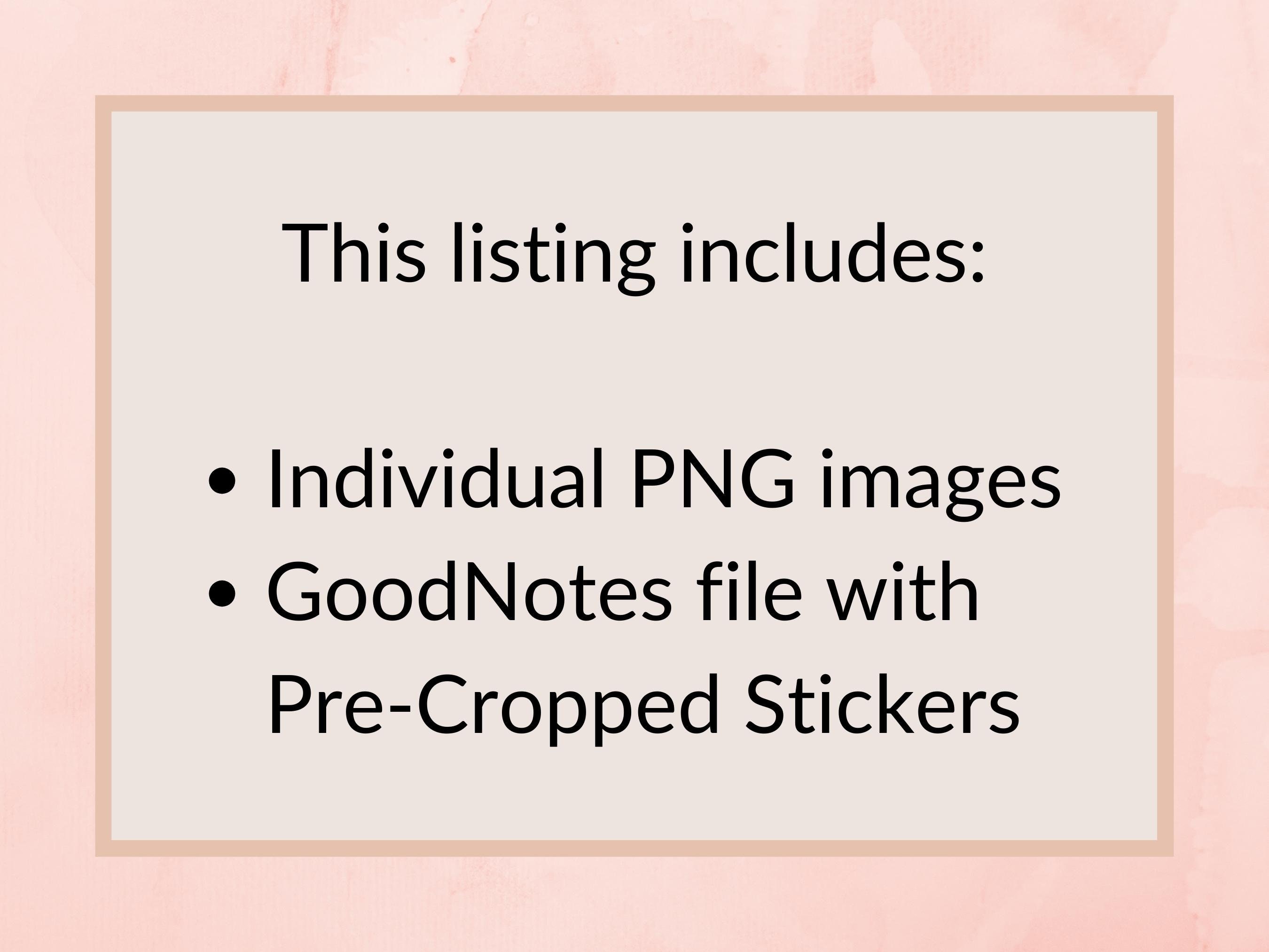 Sunset Skies Digital Stickers for Goodnotes, Bullet Journal, Digital ...