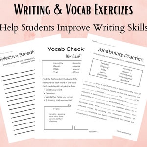 Heredity & Genetics Life Science Worksheet Packet for Middle School ...