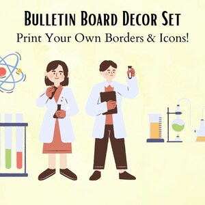 Chemistry Bulletin Board Classroom Decor for Science Teachers, Science ...