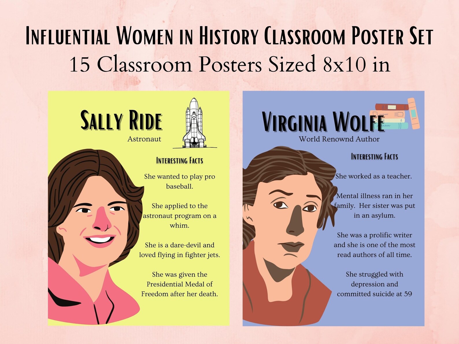 Influential Women Classroom Poster Set Science Classroom | Etsy