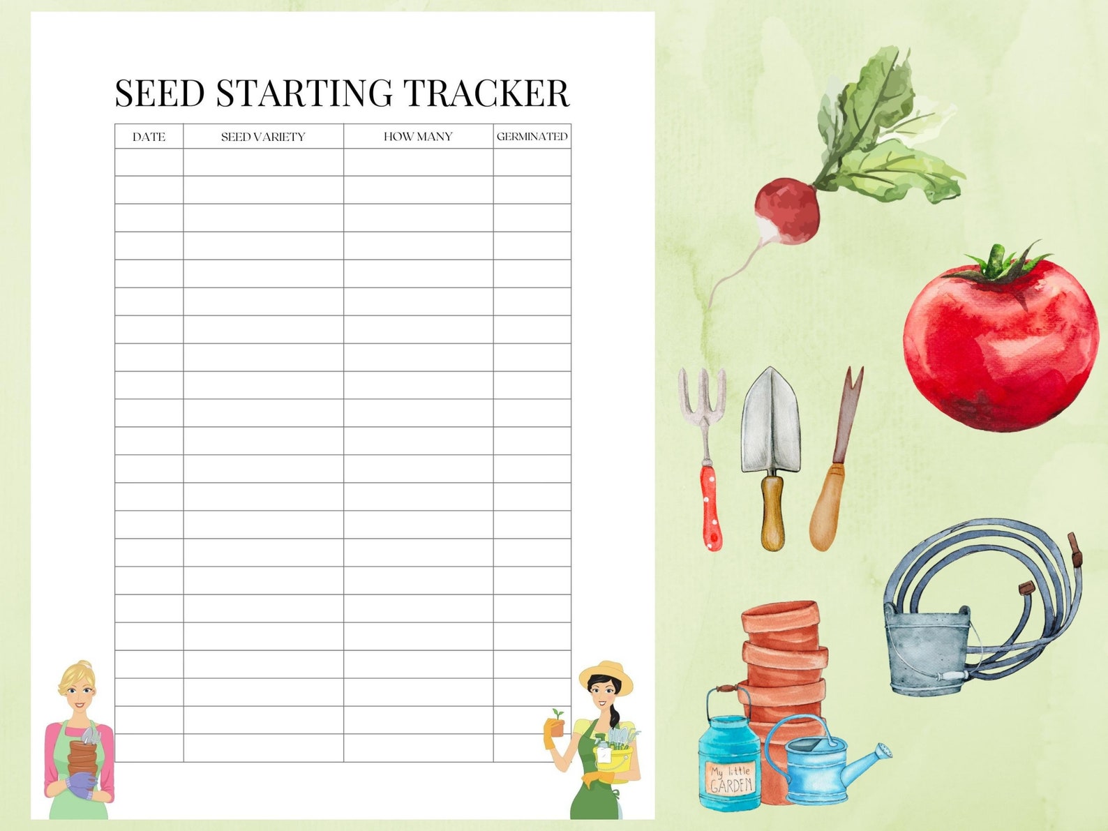 My Garden Journal Printable and Digital Ebook Workbook - Etsy
