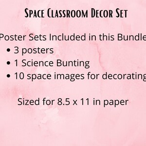 Space Science Classroom Decor Set, Science Teacher, Solar System ...