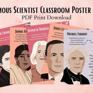 Famous Scientist Classroom Poster Set, Science Classroom Décor, Women ...