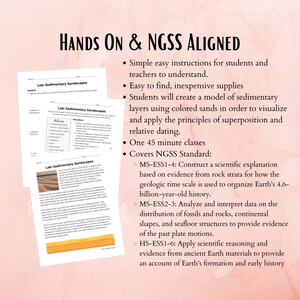 Sedimentary Sandscapes Earth Science Lab Worksheet, Relative Dating ...