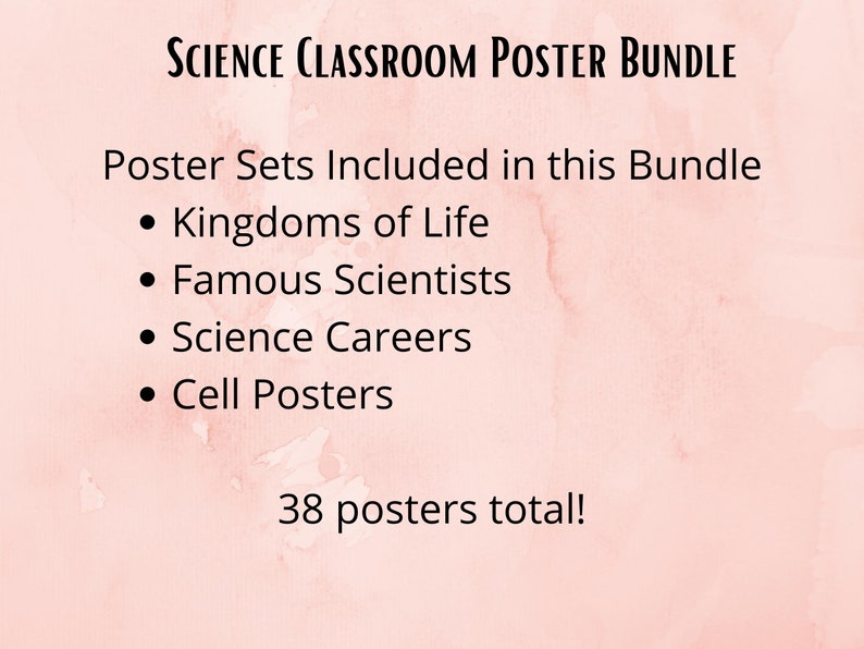 Science Classroom Poster Bundle Science Classroom Décor - Etsy