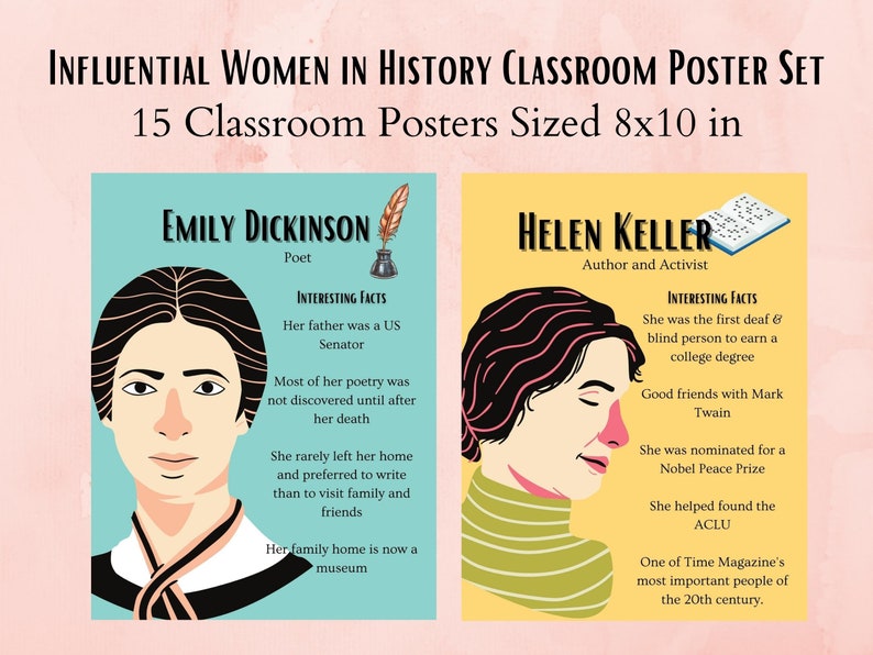 Influential Women Classroom Poster Set Science Classroom | Etsy