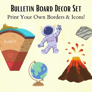 Earth Science Bulletin Board Classroom Decor for Science Teachers ...