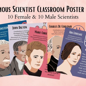 Famous Scientist Classroom Poster Set, Science Classroom Décor, Women ...