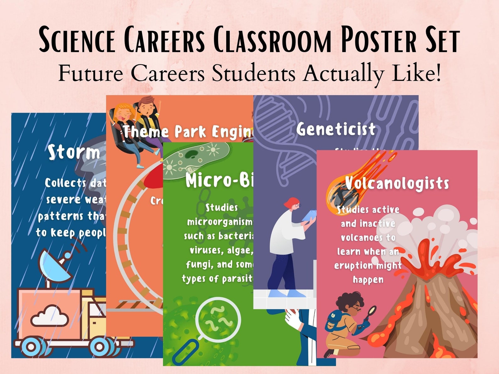 Science Careers Classroom Poster Set, Science Classroom Décor, Women in ...